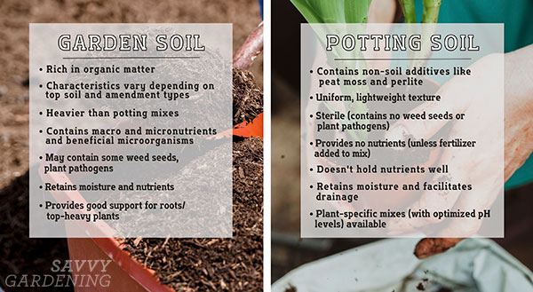 Garden Soil Vs Potting Soil Learn The Differences